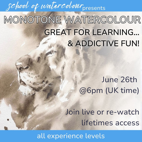 Monotone Watercolour: Way more fun than you think!! - Tom Shepherd Art