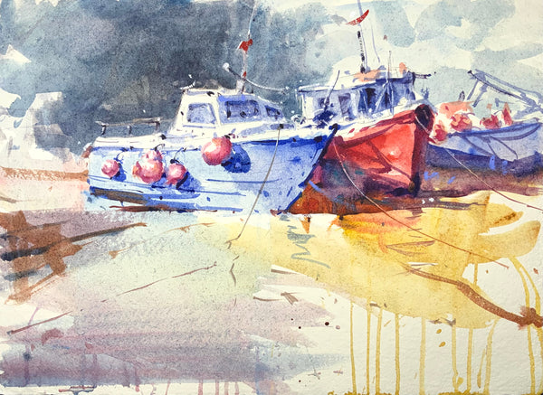 Two Fishing Boats - Tom Shepherd Art